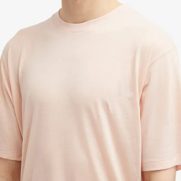 Auralee Super Soft Wool Jersey T-Shirt In Light Pink - 50